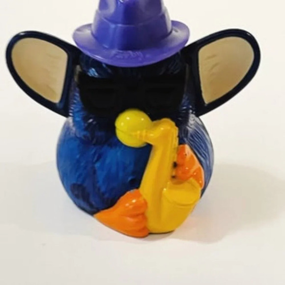 Furby | Toys | Meal Toy Dark Blue Furby With Purple Hat Playing ...